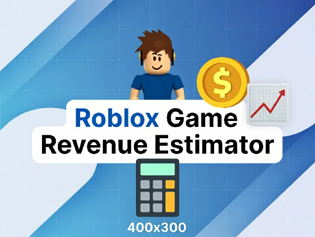 Roblox Game Revenue Estimator – Robux & DevEx Earnings Calculator
