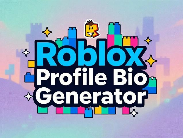 Roblox Profile Bio Generator – Styled Bios with Emojis & Templates